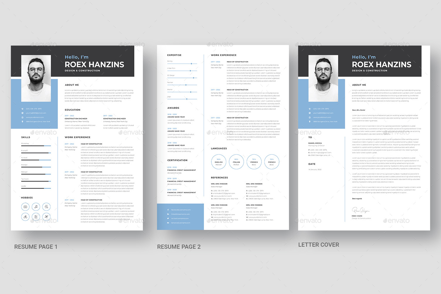 CV Resume Template, Print Templates | GraphicRiver