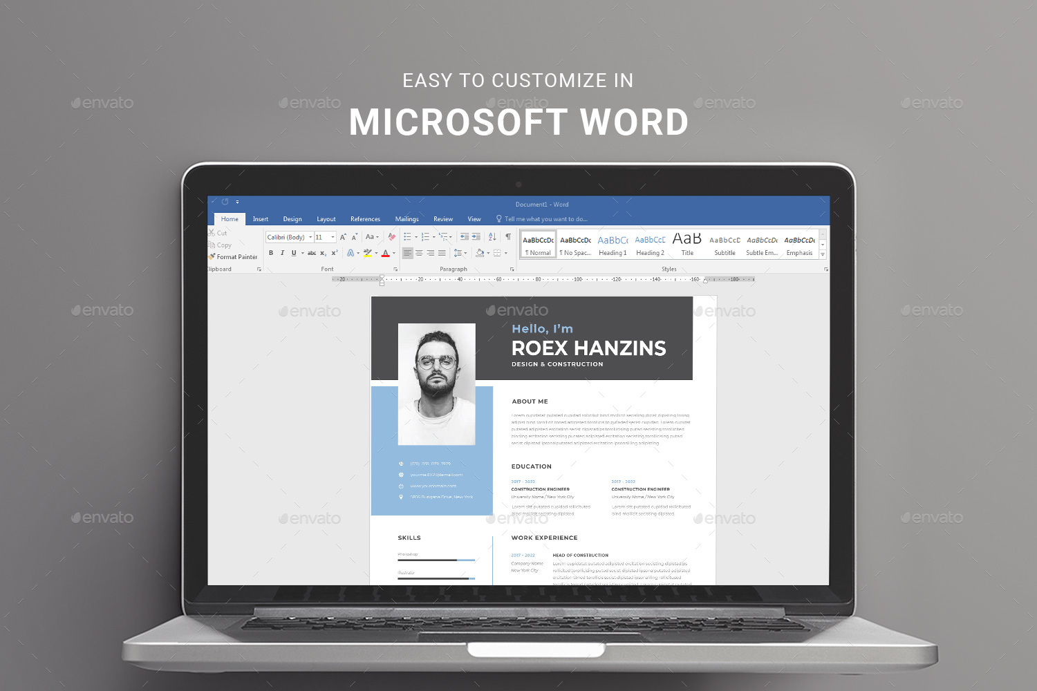 CV Resume Template, Print Templates | GraphicRiver