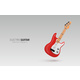 3d Vector Cartoon Red Electric Guitar Black , Vectors | GraphicRiver