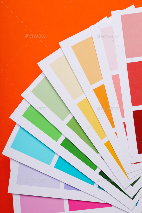 Concept of colors for design, color palettes, top view Stock Photo by ...