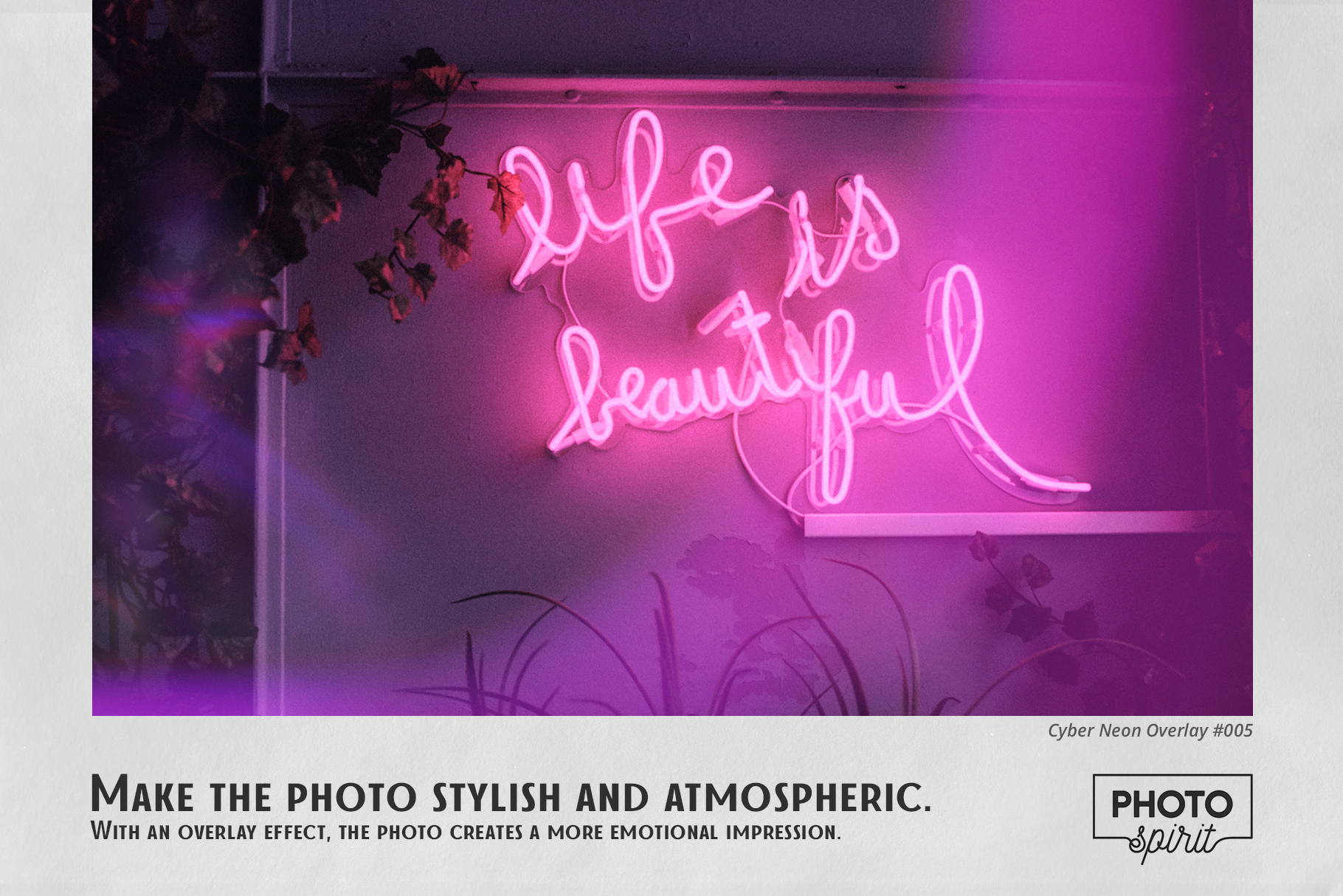 Cyber Neon Effect Overlays by Graphic-Spirit | GraphicRiver