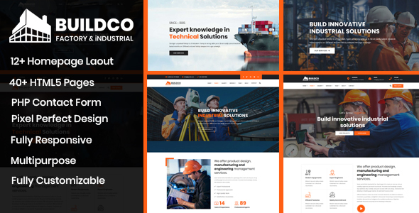 Buildco - Factory, Industrial & Construction Template by validthemes