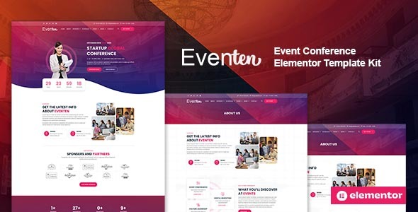 Eventen - Event Conference Elementor Pro Template Kit by ...