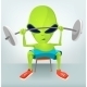 Cartoon Character Alien Gym by Visual_Generation | GraphicRiver