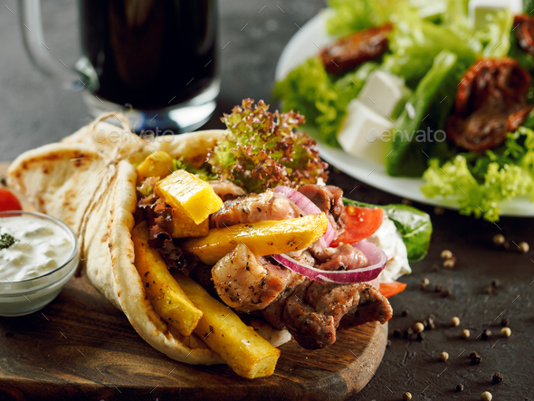 Greek fast food gyros Stock Photo by Fasci | PhotoDune