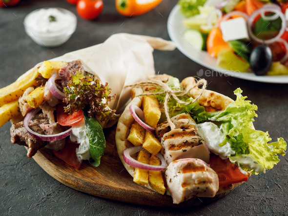 Greek fast food gyros Stock Photo by Fasci | PhotoDune