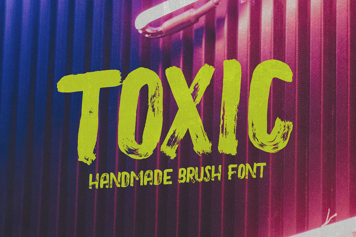 Toxic - Brush & Grunge Font, Fonts | GraphicRiver