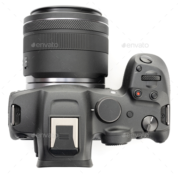 Modern Photo camera isolated on white background Stock Photo by ...