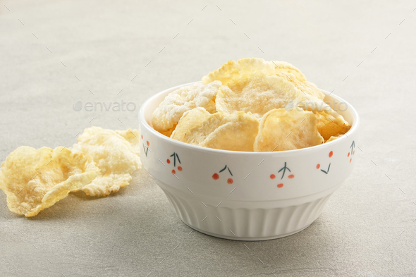 Emping, Indonesian traditional snack Stock Photo by tyasindayanti ...