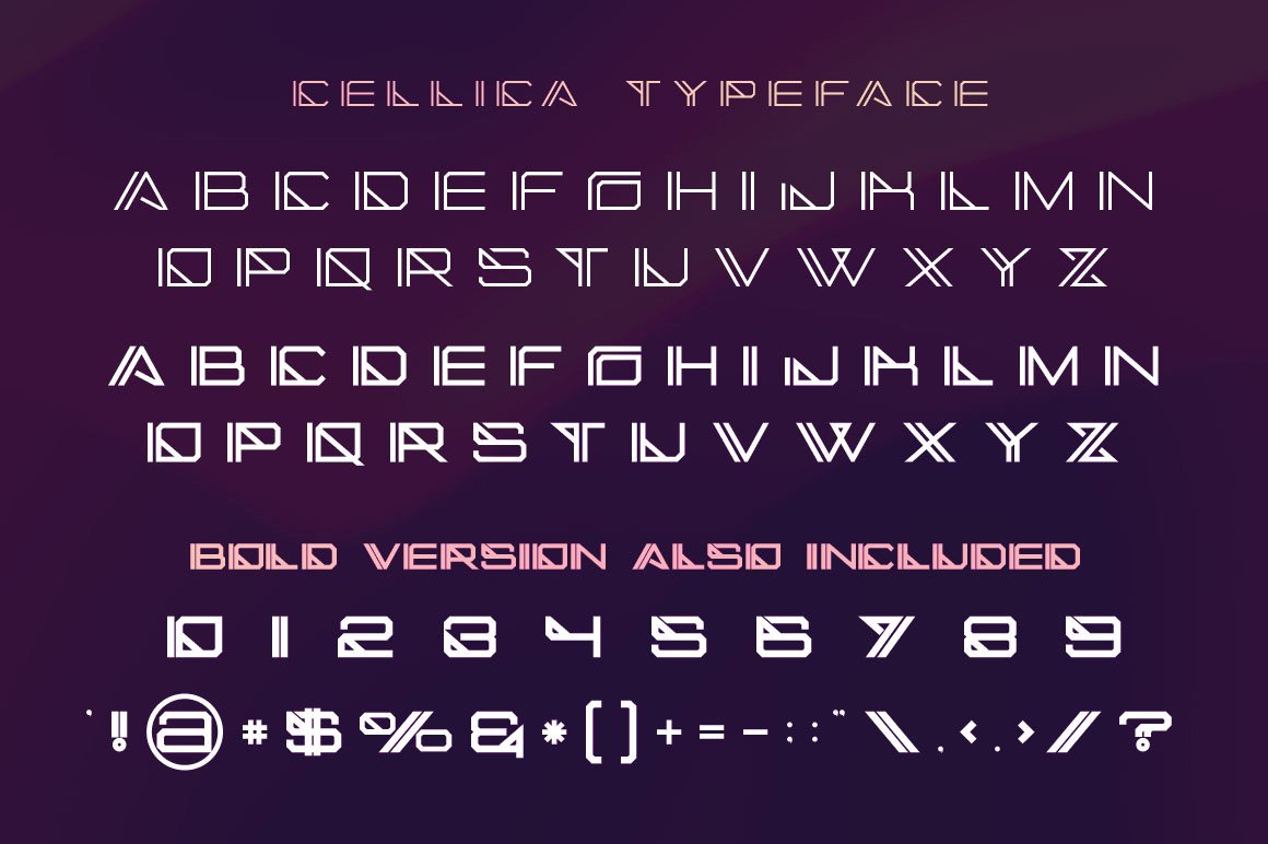 Cellica - Display Font, Fonts | GraphicRiver