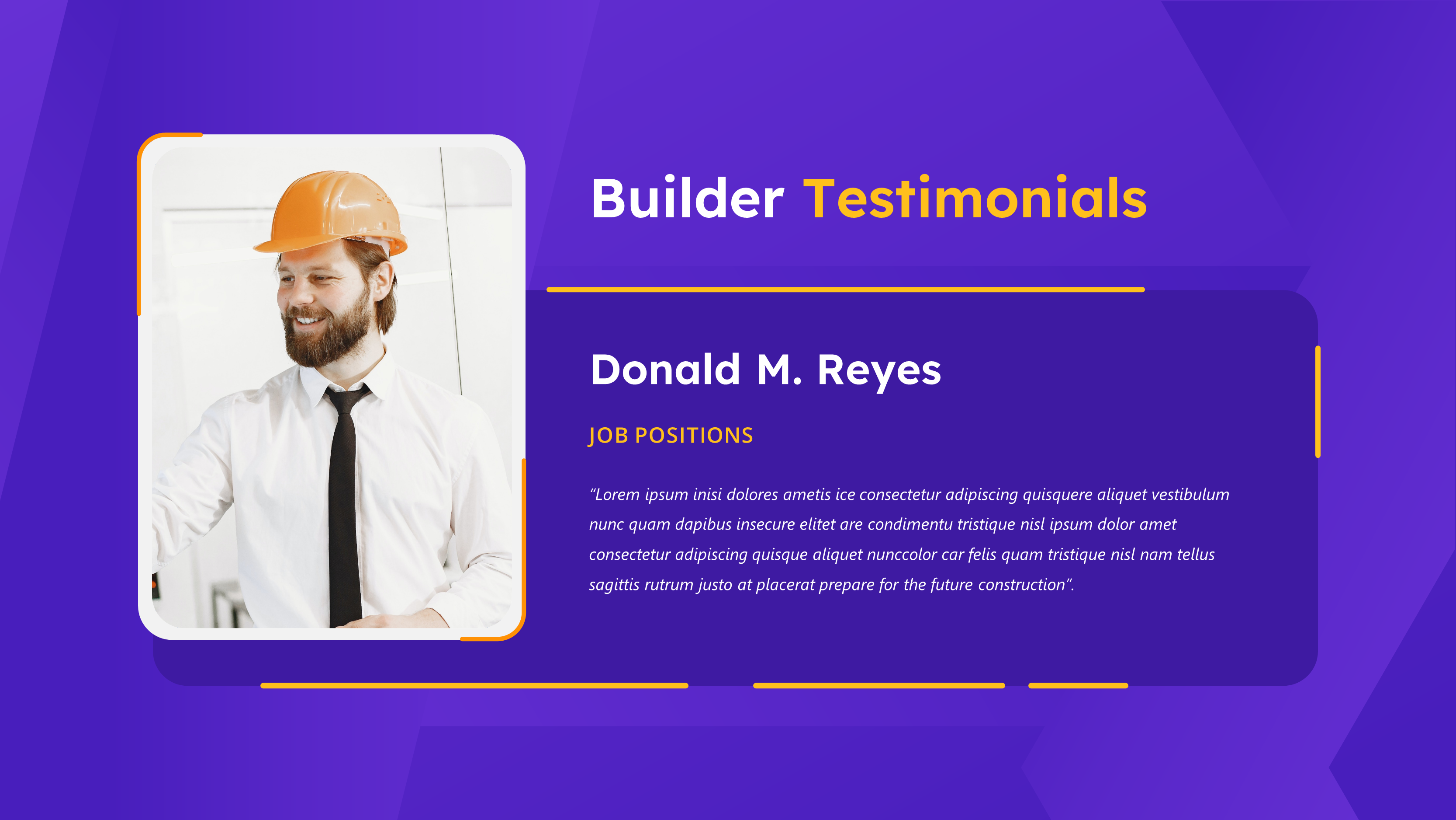 Builder - Construction PowerPoint Template, Presentation Templates