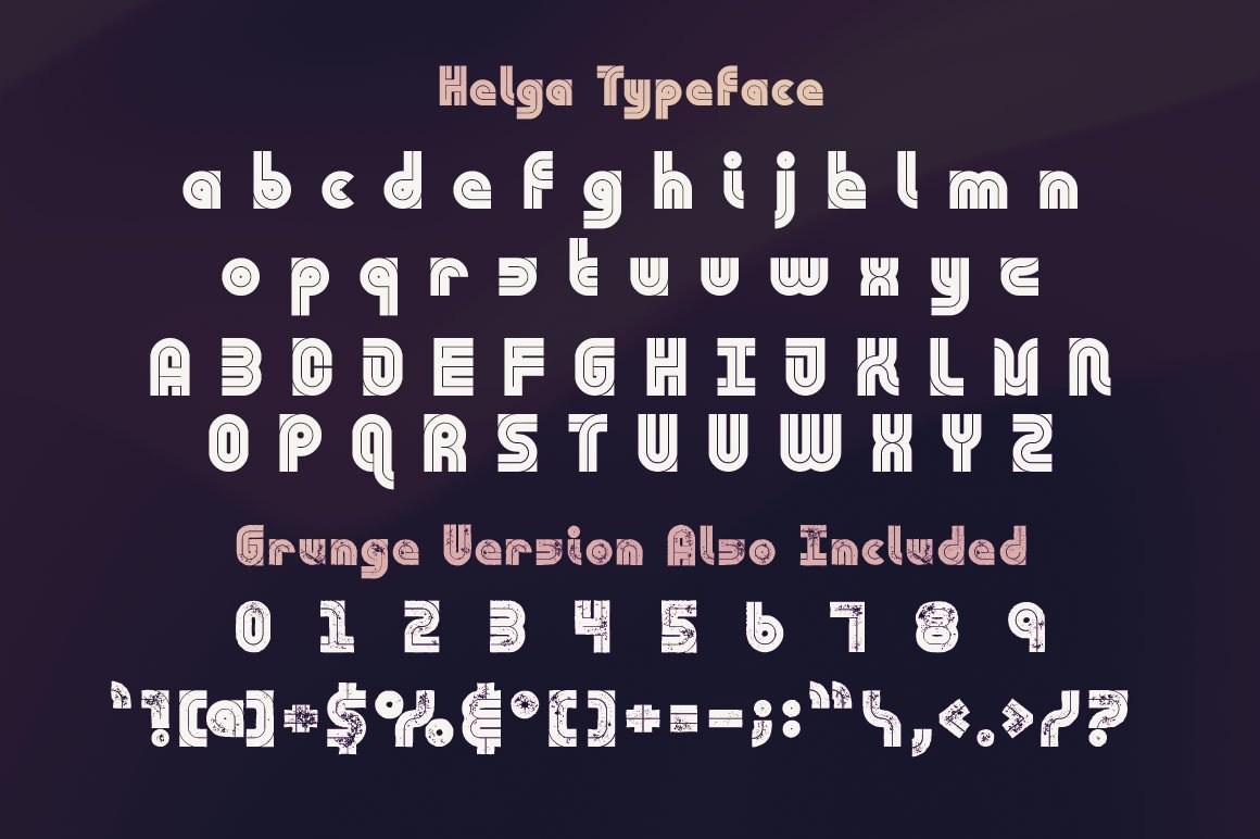 Helga - Display Font, Fonts | GraphicRiver