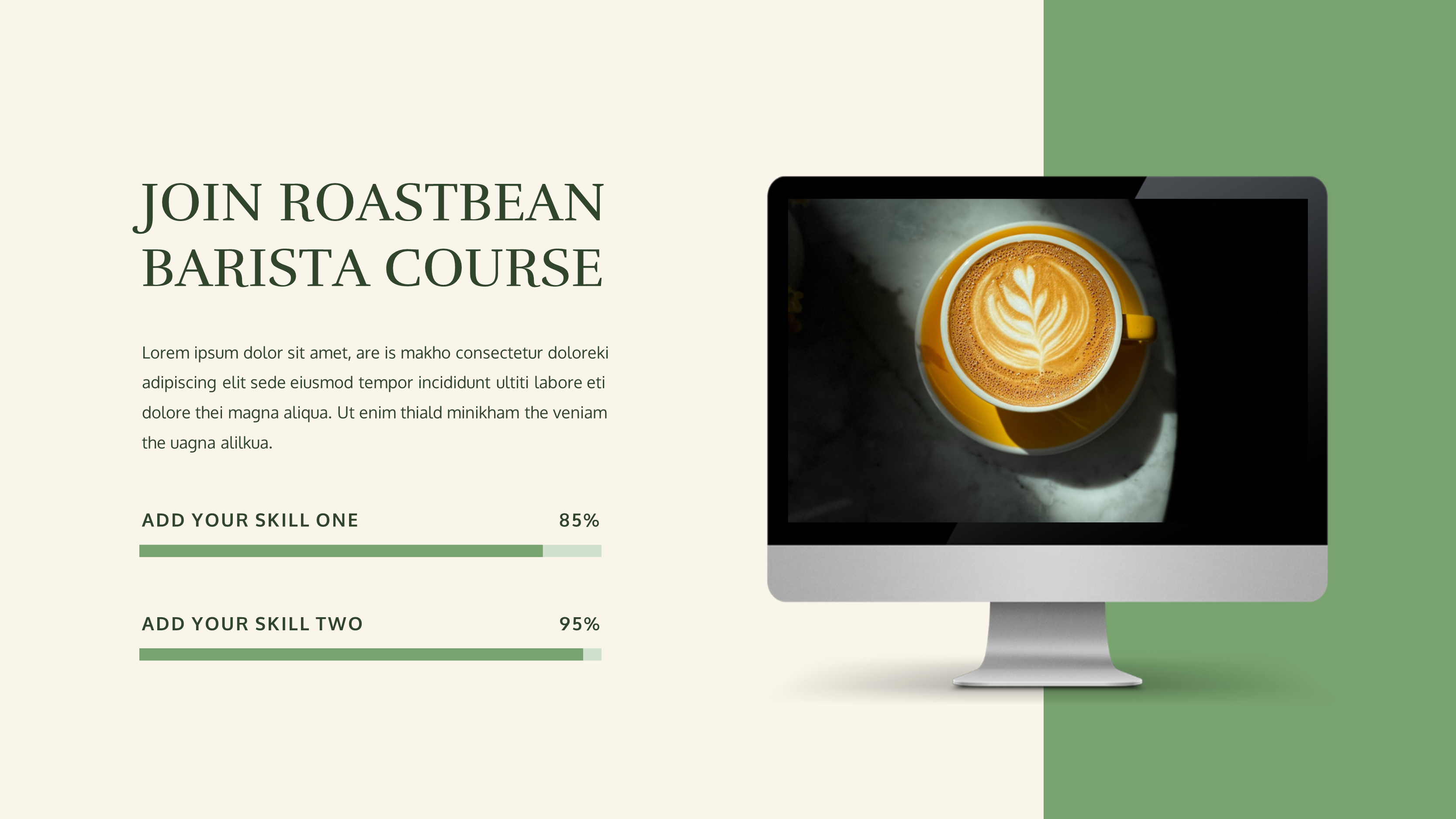 Roastbean - Coffee Shop PowerPoint Template, Presentation Templates