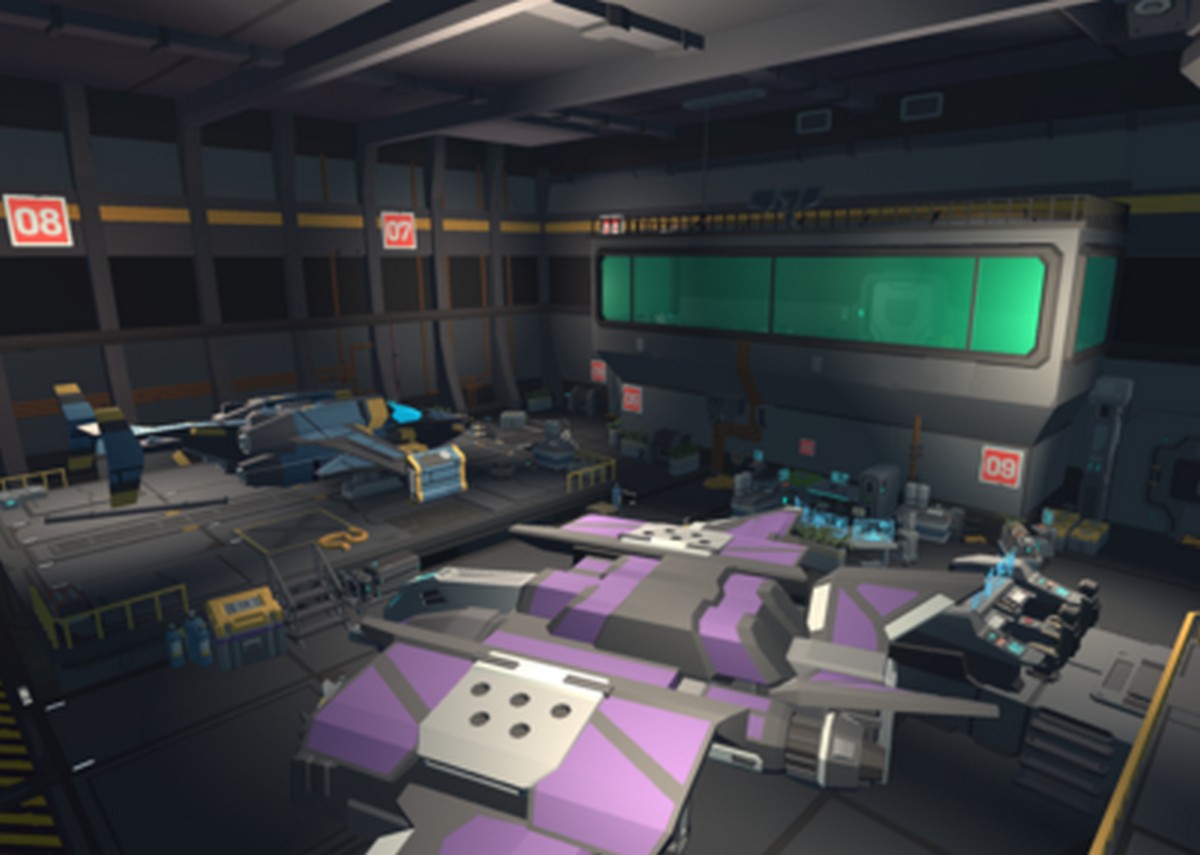 POLYGON cartoon space station space by EVANSYY | 3DOcean