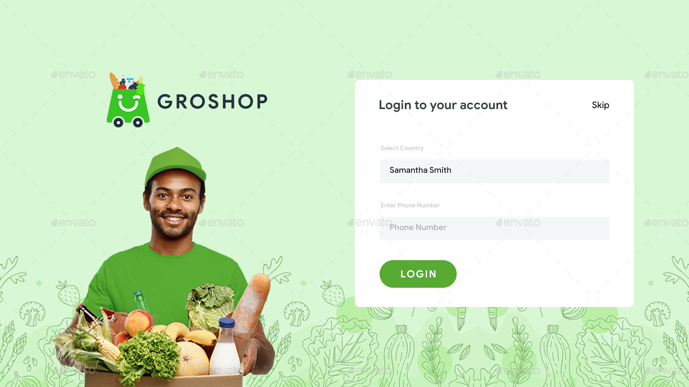 Grocery Web UI | Online Grocery Order & Delivery UI | Supermarket ...