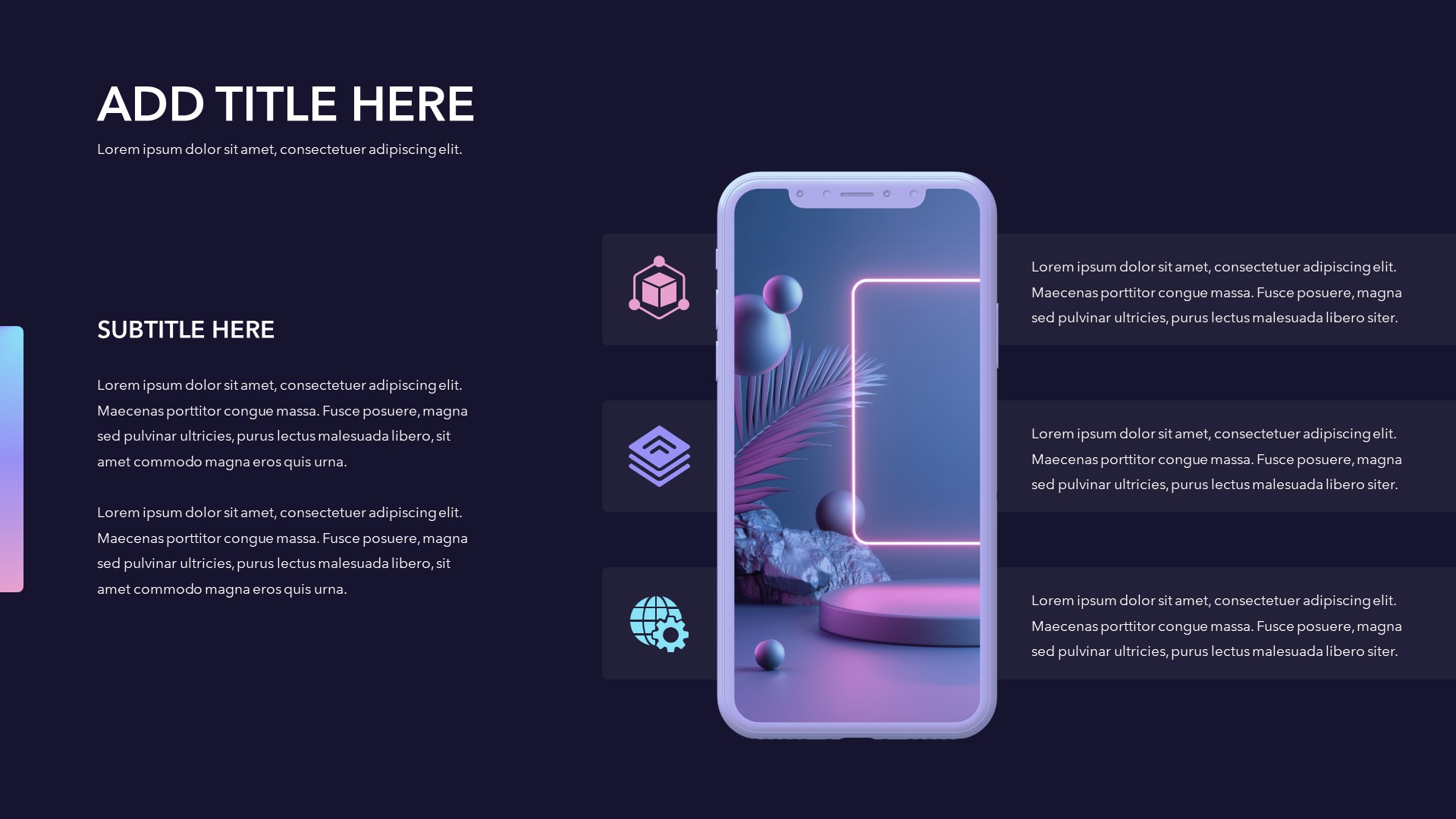 Futuristic Business PowerPoint Presentation Template, Dark Mode ...