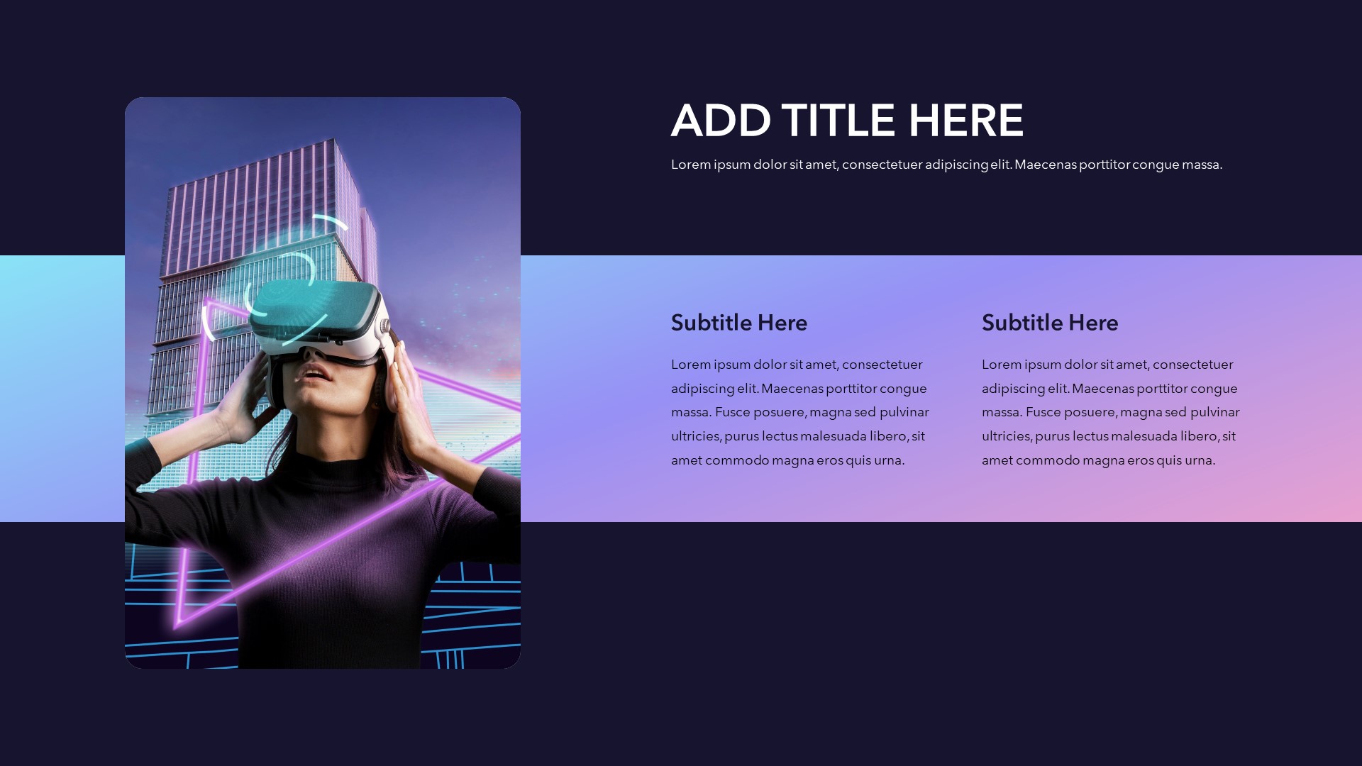 Futuristic Business PowerPoint Presentation Template, Dark Mode ...