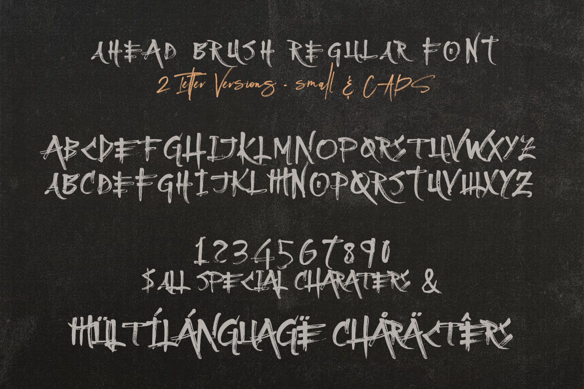 Ahead Brush SVG Font, Fonts | GraphicRiver