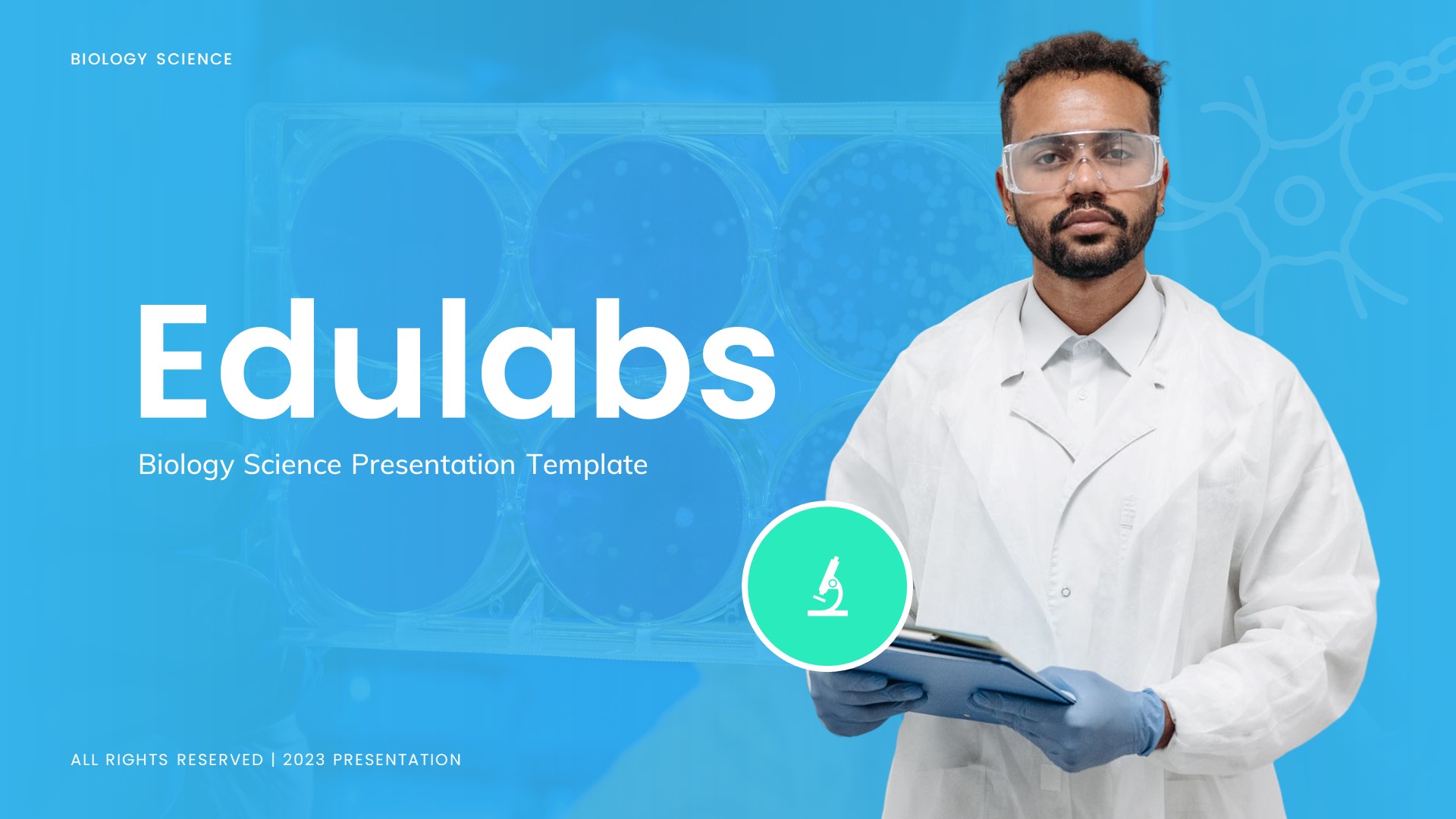 Edulabs - Biology Science PowerPoint Template, Presentation Templates