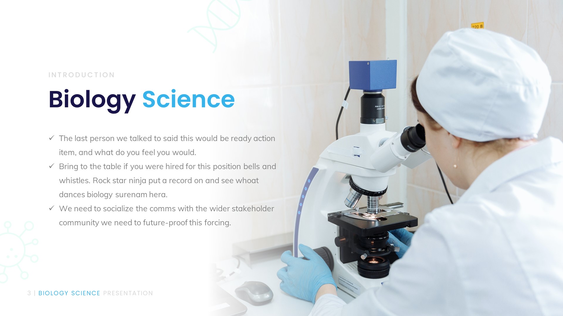 Edulabs - Biology Science PowerPoint Template, Presentation Templates