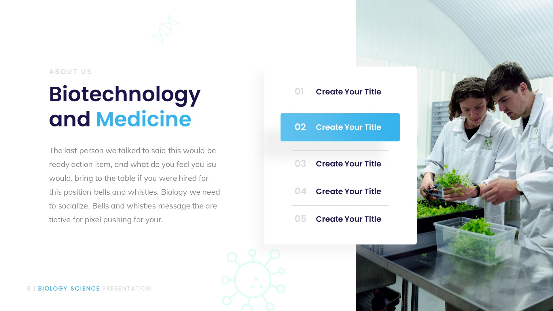 Edulabs - Biology Science PowerPoint Template, Presentation Templates