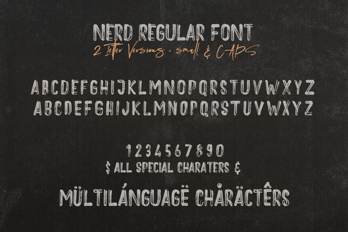 NERD Brush & SVG Font, Fonts | GraphicRiver
