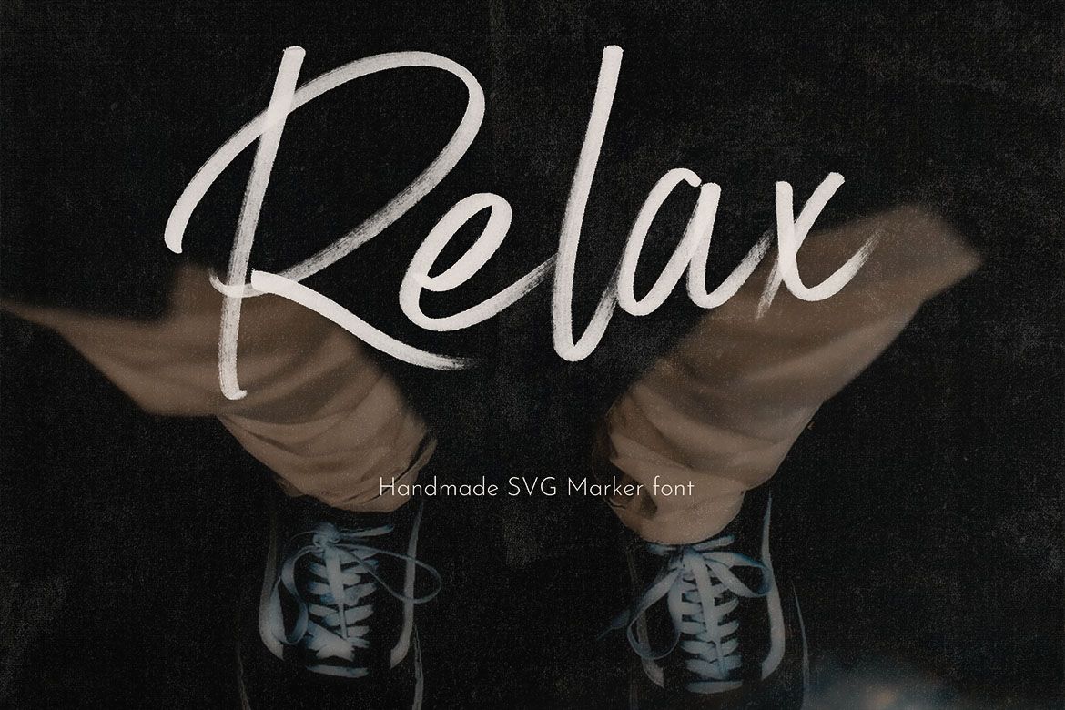 Relax SVG Marker Script Font, Fonts | GraphicRiver