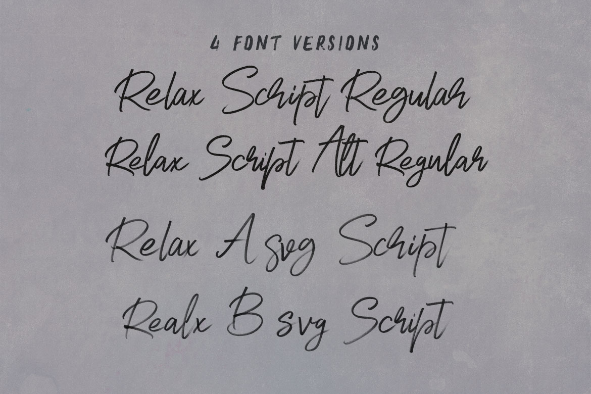 Relax SVG Marker Script Font, Fonts | GraphicRiver