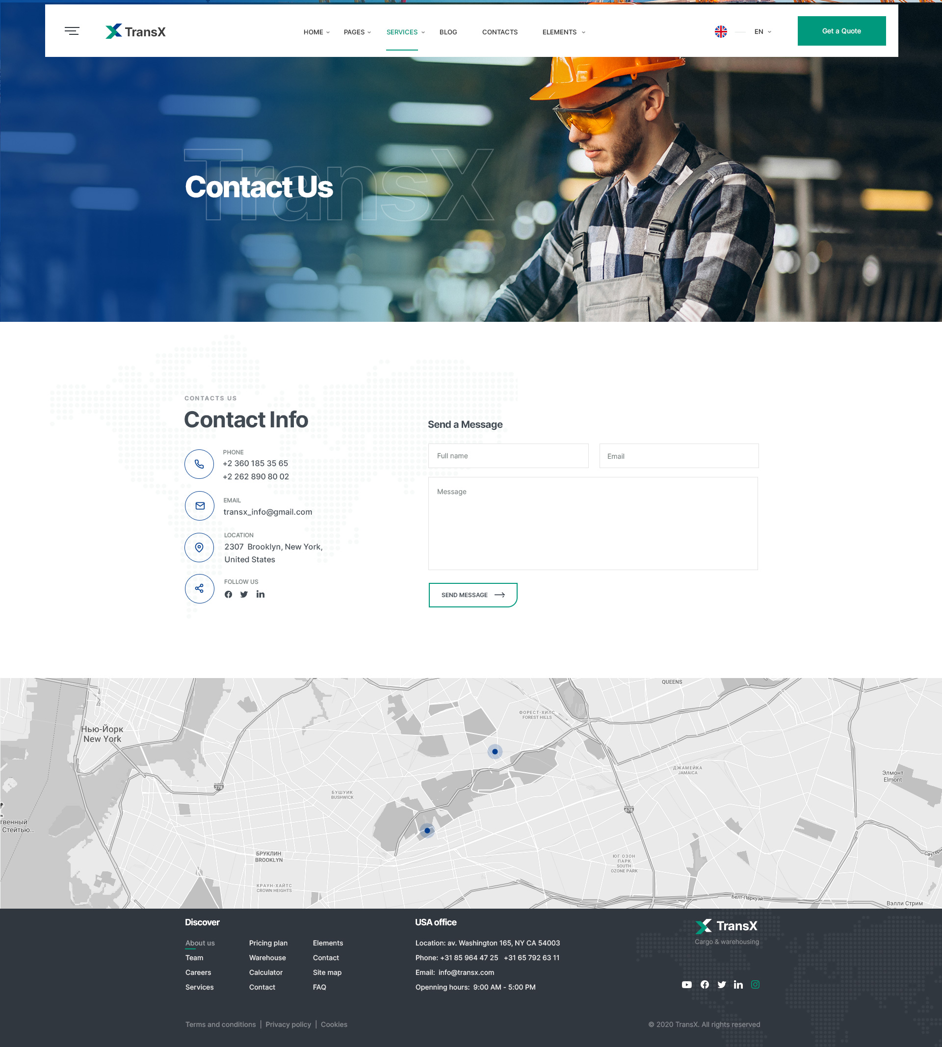 TransX | Transportation & Logistics WordPress Theme by Artureanec | ThemeForest