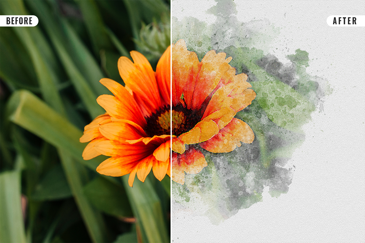 Watercolor Photo Effect, Add-ons | GraphicRiver