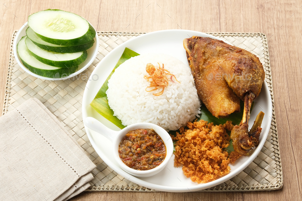 Bebek Goreng Kremes, Indonesian food Stock Photo by tyasindayanti ...