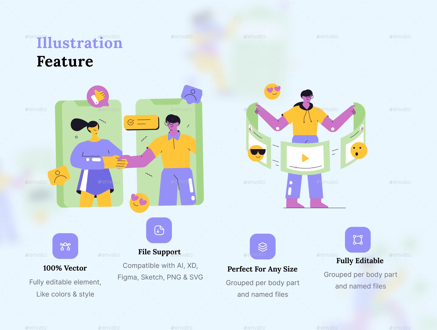 Content Creator Illustration Pack, Graphics | GraphicRiver