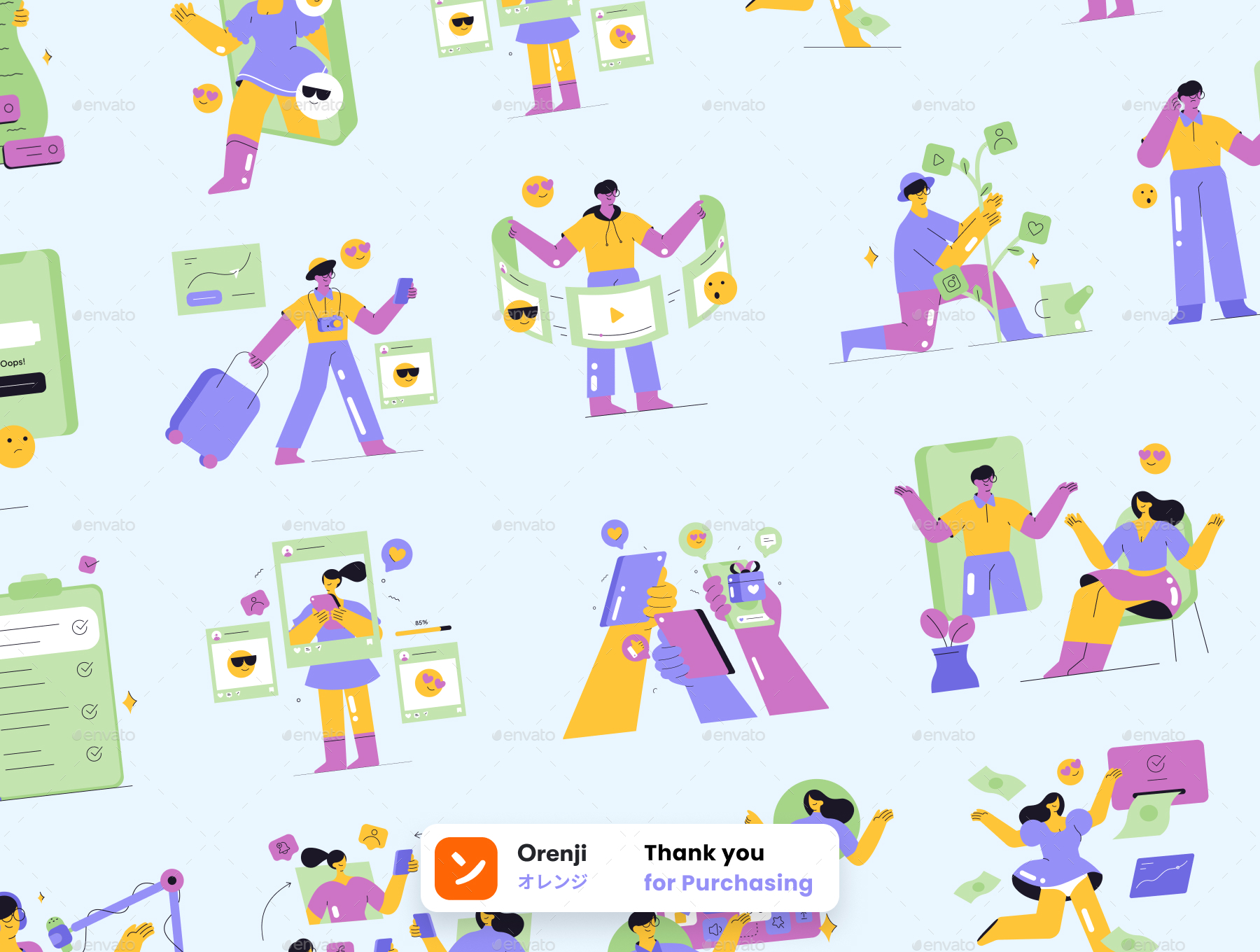 Content Creator Illustration Pack, Graphics | GraphicRiver