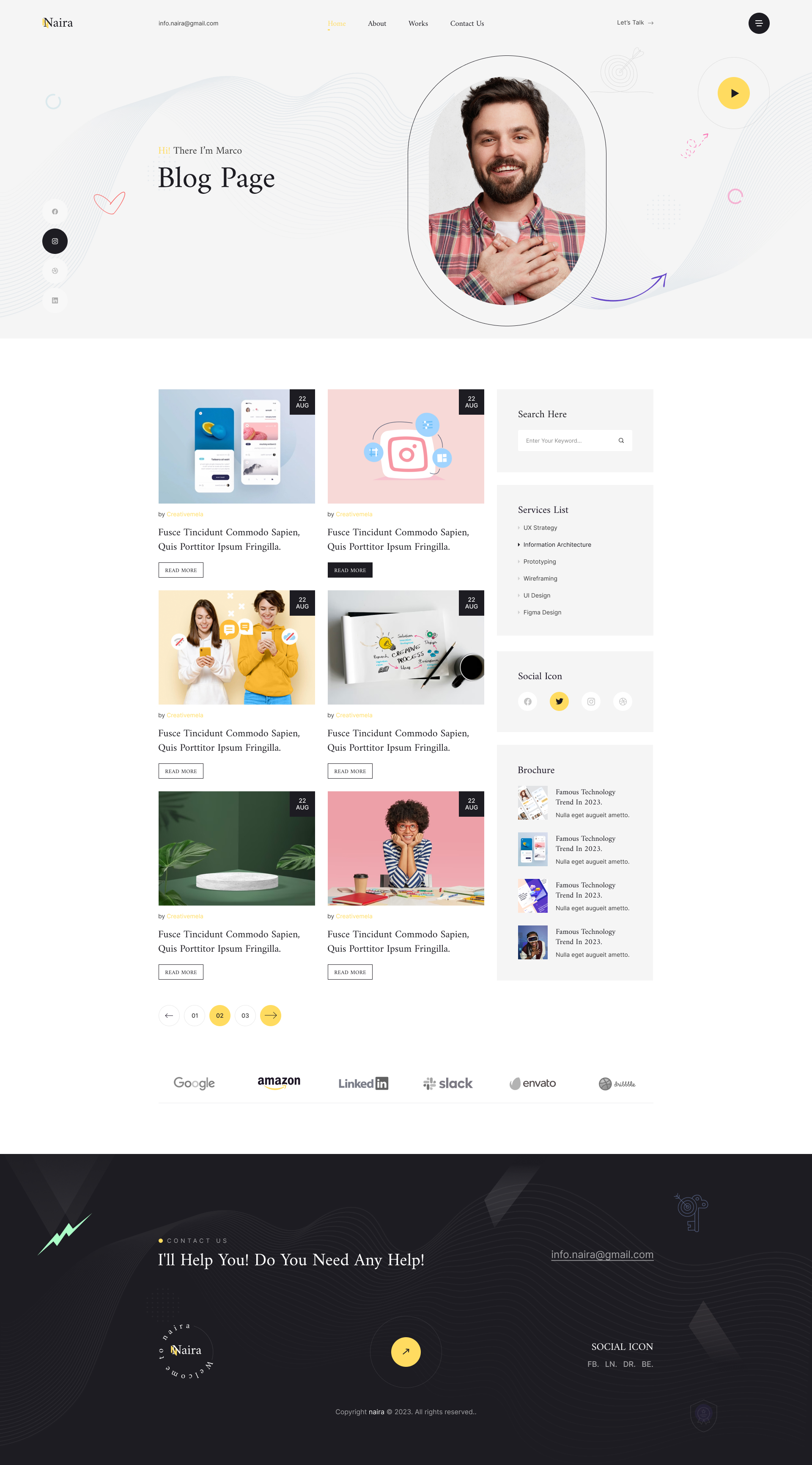 Naira - Creative Agency Figma Template by thimshop | ThemeForest