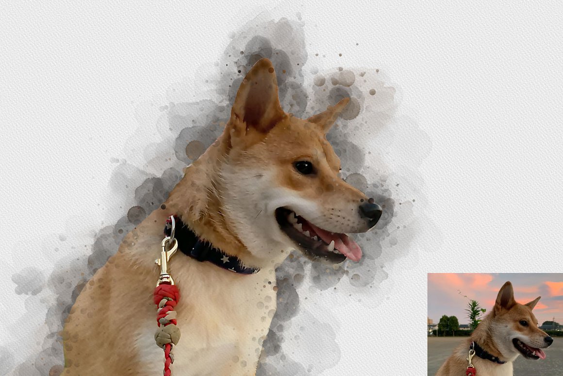 Dog Portrait Painting, Add-ons | GraphicRiver