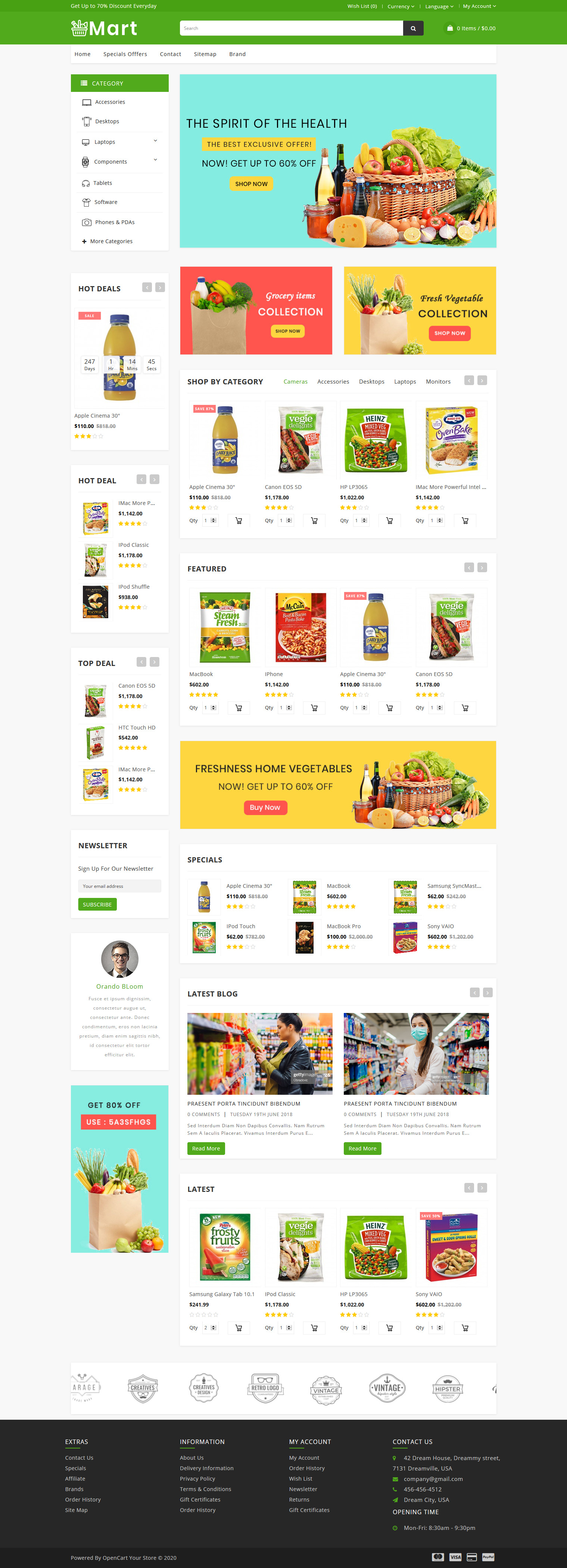 Grocery and Shopping OpenCart 3.X Multistore Theme (Shopping, Mall) by ...