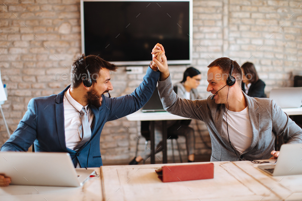 Customer service successful teamwork Stock Photo by djile | PhotoDune