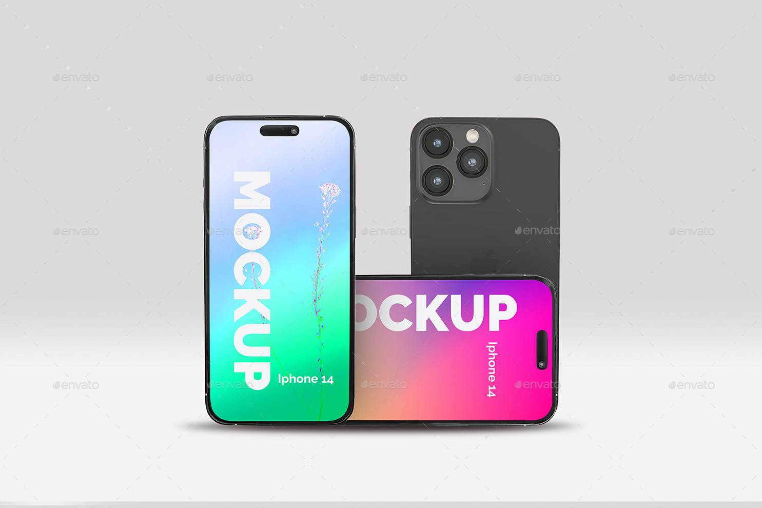 iPhone 14 Pro Mockup Set Photoshop Template, Graphics | GraphicRiver