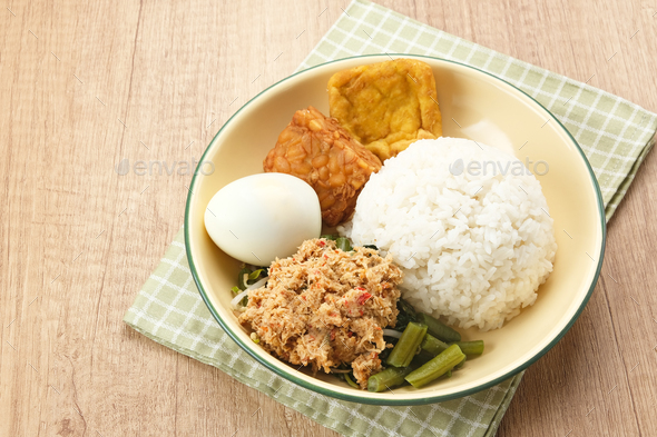 Nasi Gudangan or Nasi Urap Stock Photo by tyasindayanti | PhotoDune