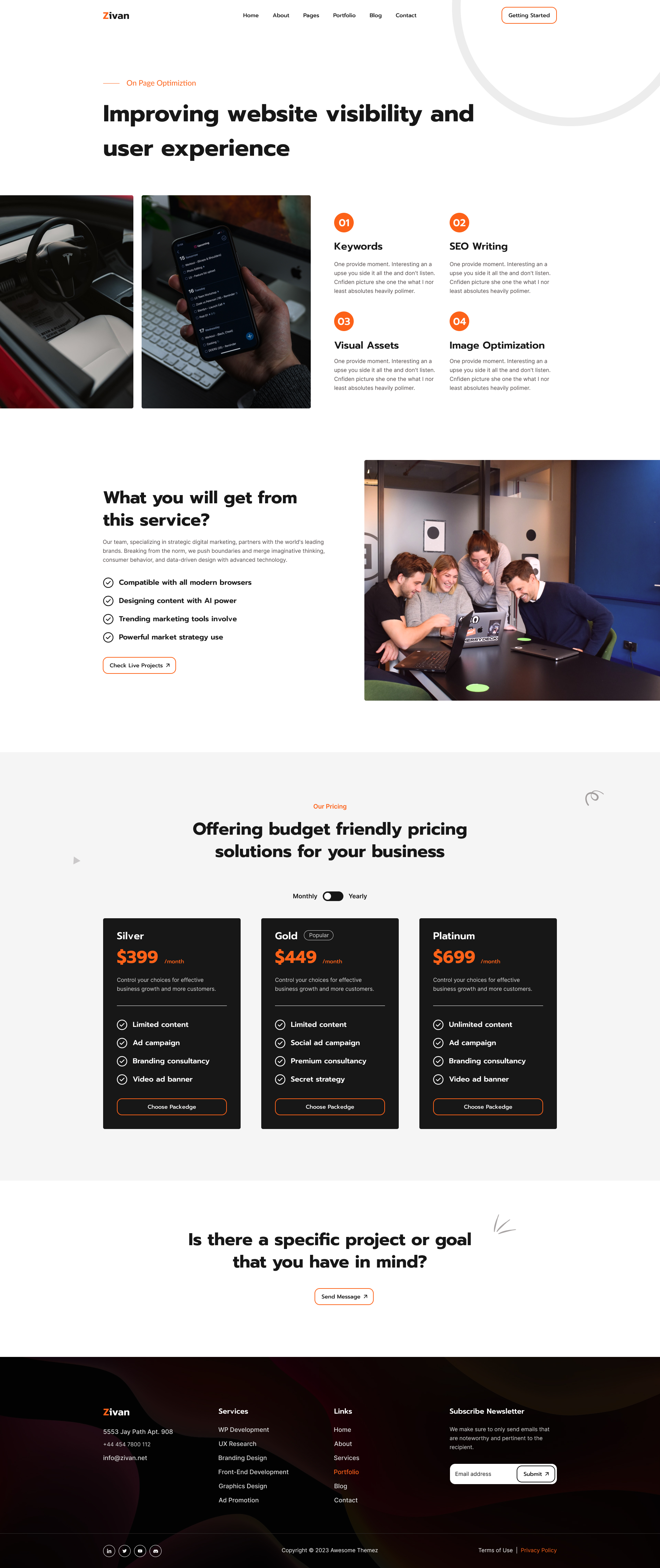 ZIVAN - Creative Agency Figma Template by AwesomeThemez | ThemeForest