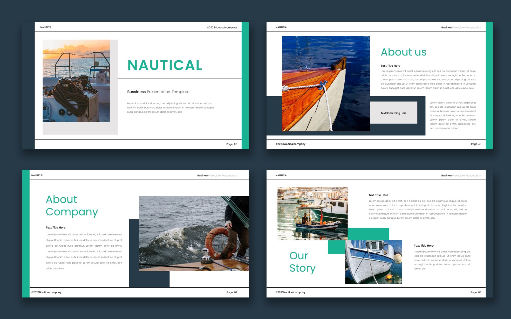 Nautical - Business PowerPoint Template, Presentation Templates ...