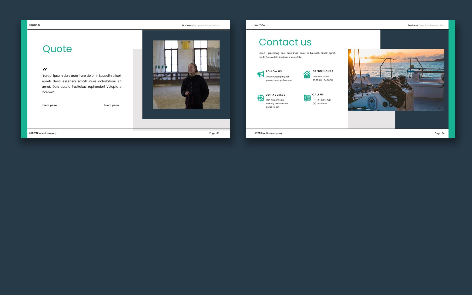 Nautical - Business PowerPoint Template, Presentation Templates ...