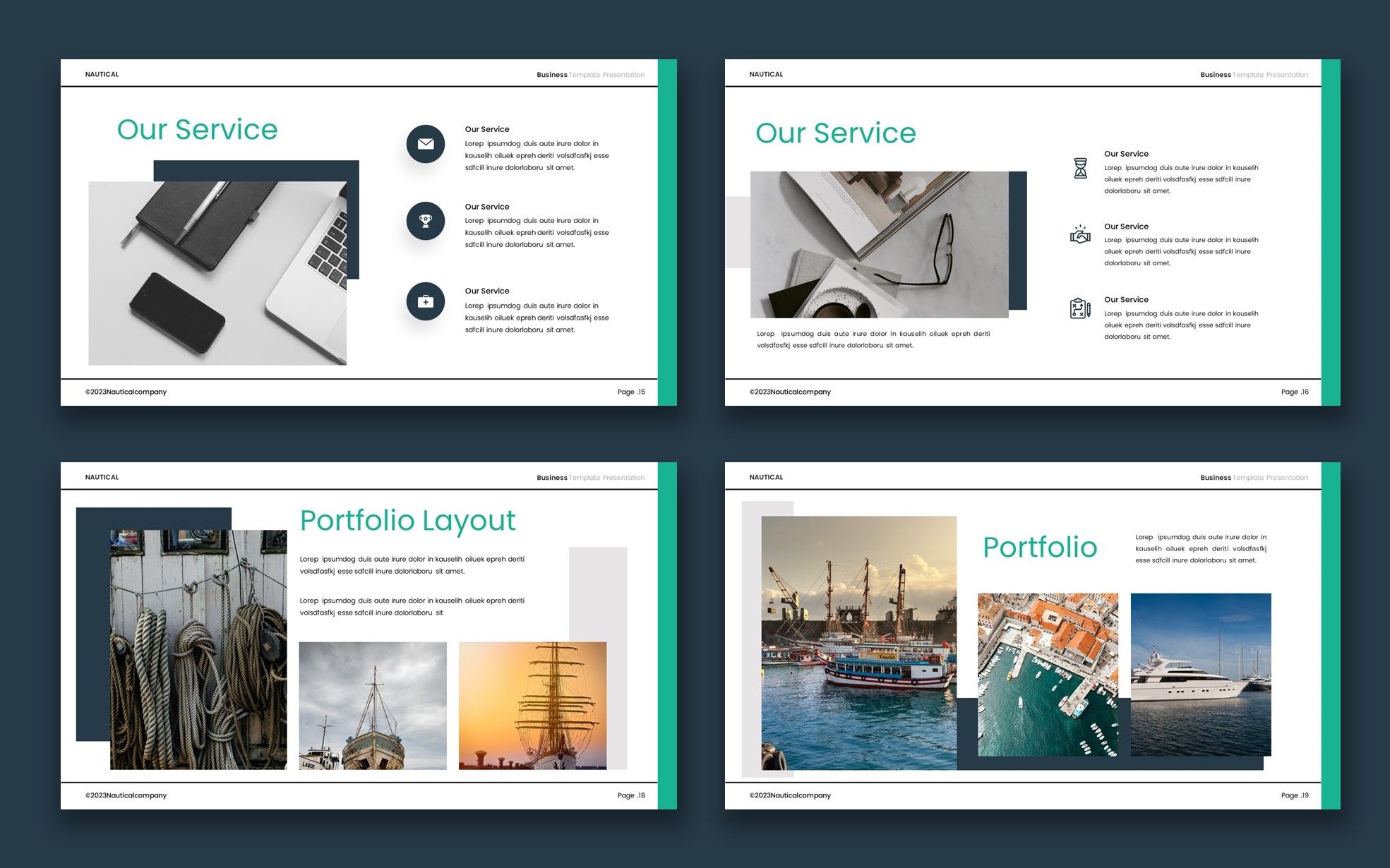 Nautical - Business PowerPoint Template, Presentation Templates ...