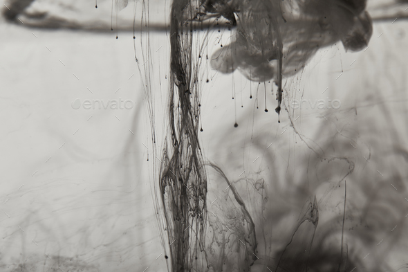 abstract smoky pattern with black paint splash Stock Photo by ...