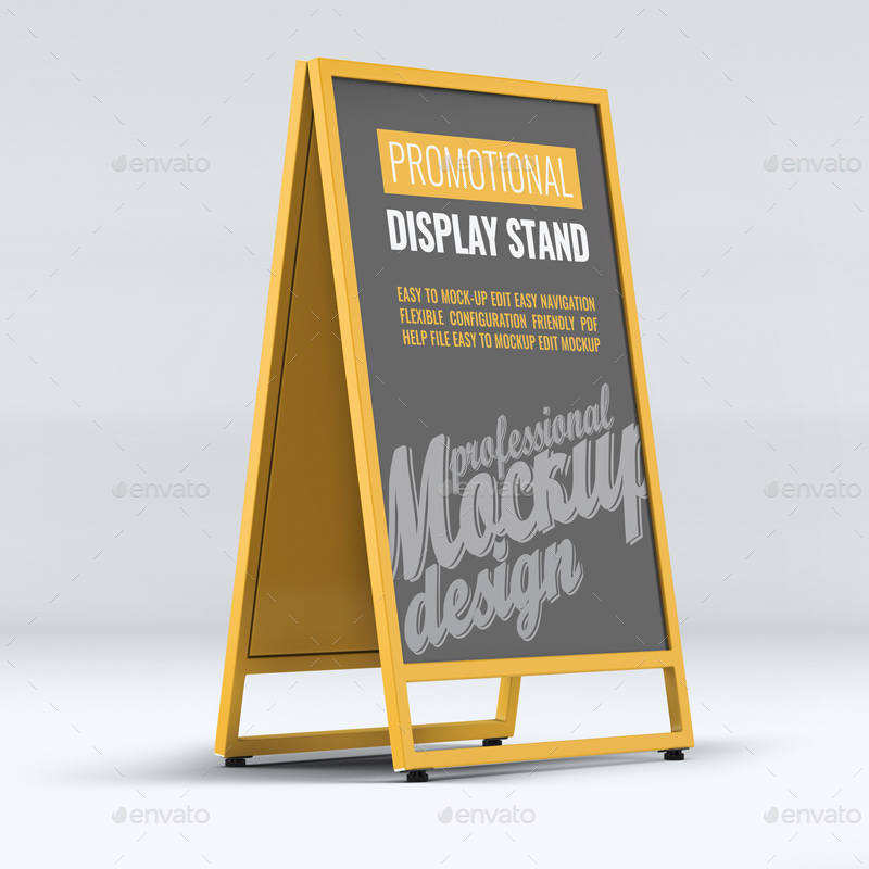Promotional Display Stand Mock-Up, Graphics | GraphicRiver