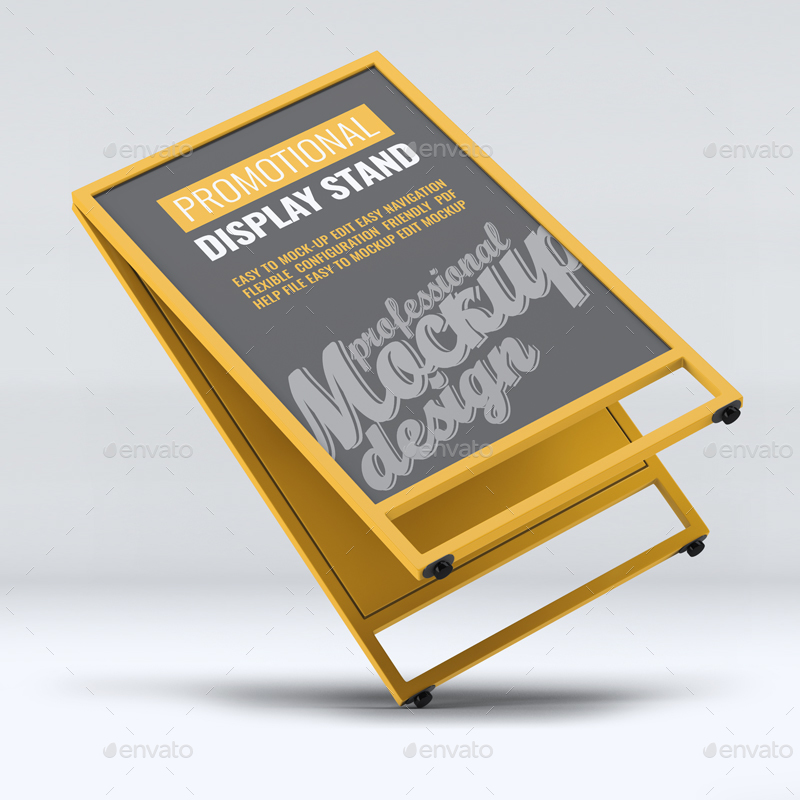 Promotional Display Stand Mock-Up, Graphics | GraphicRiver
