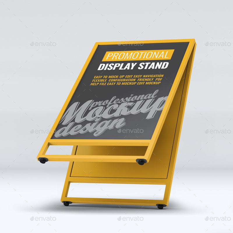 Promotional Display Stand Mock-Up, Graphics | GraphicRiver