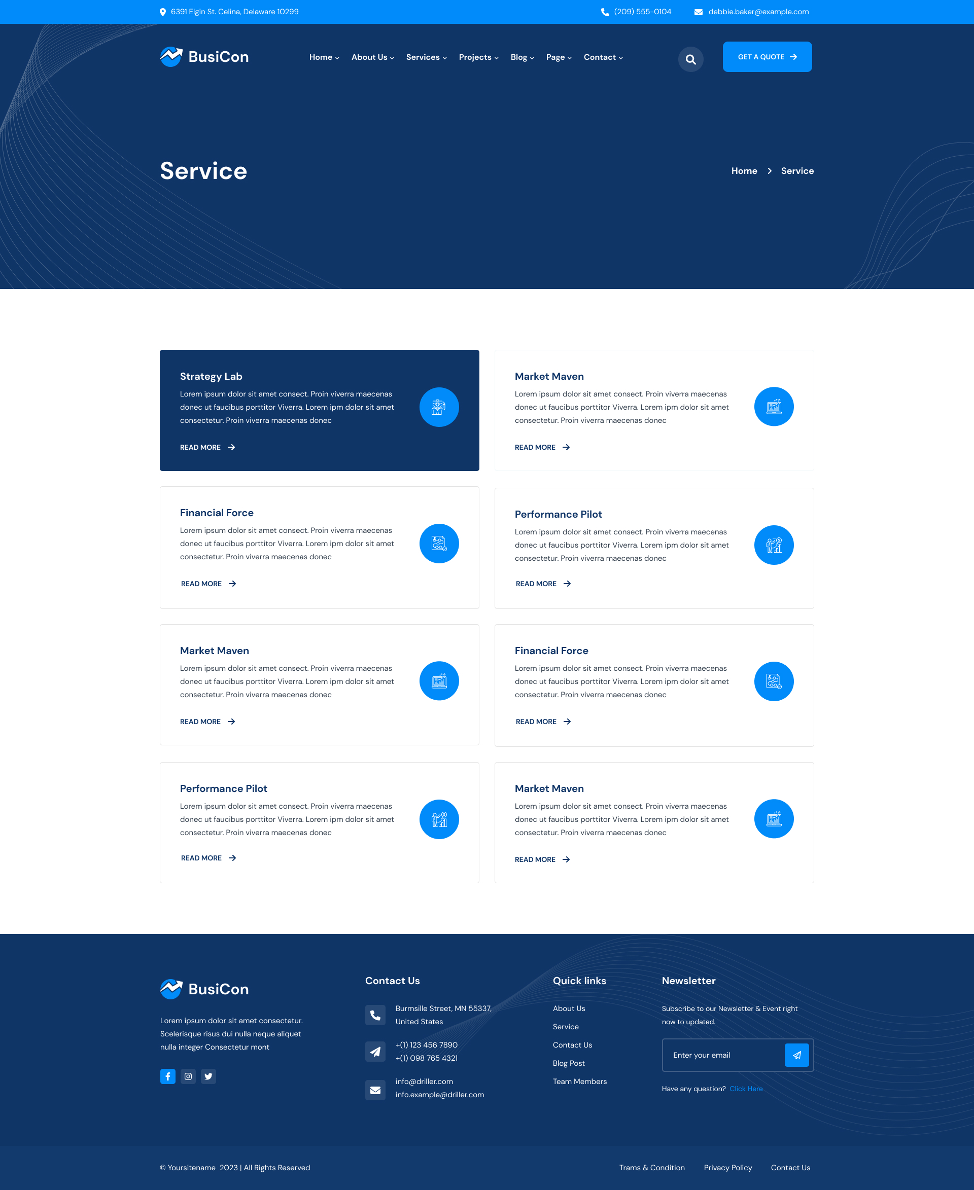 Busicon - Business Consulting Figma Template by Mugli | ThemeForest