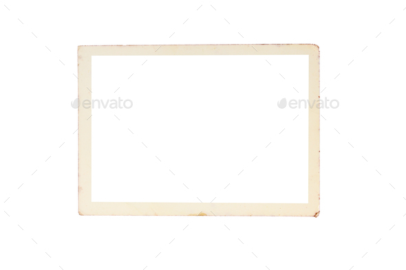 old photo frame texture png isolated picture postcard border Stock ...