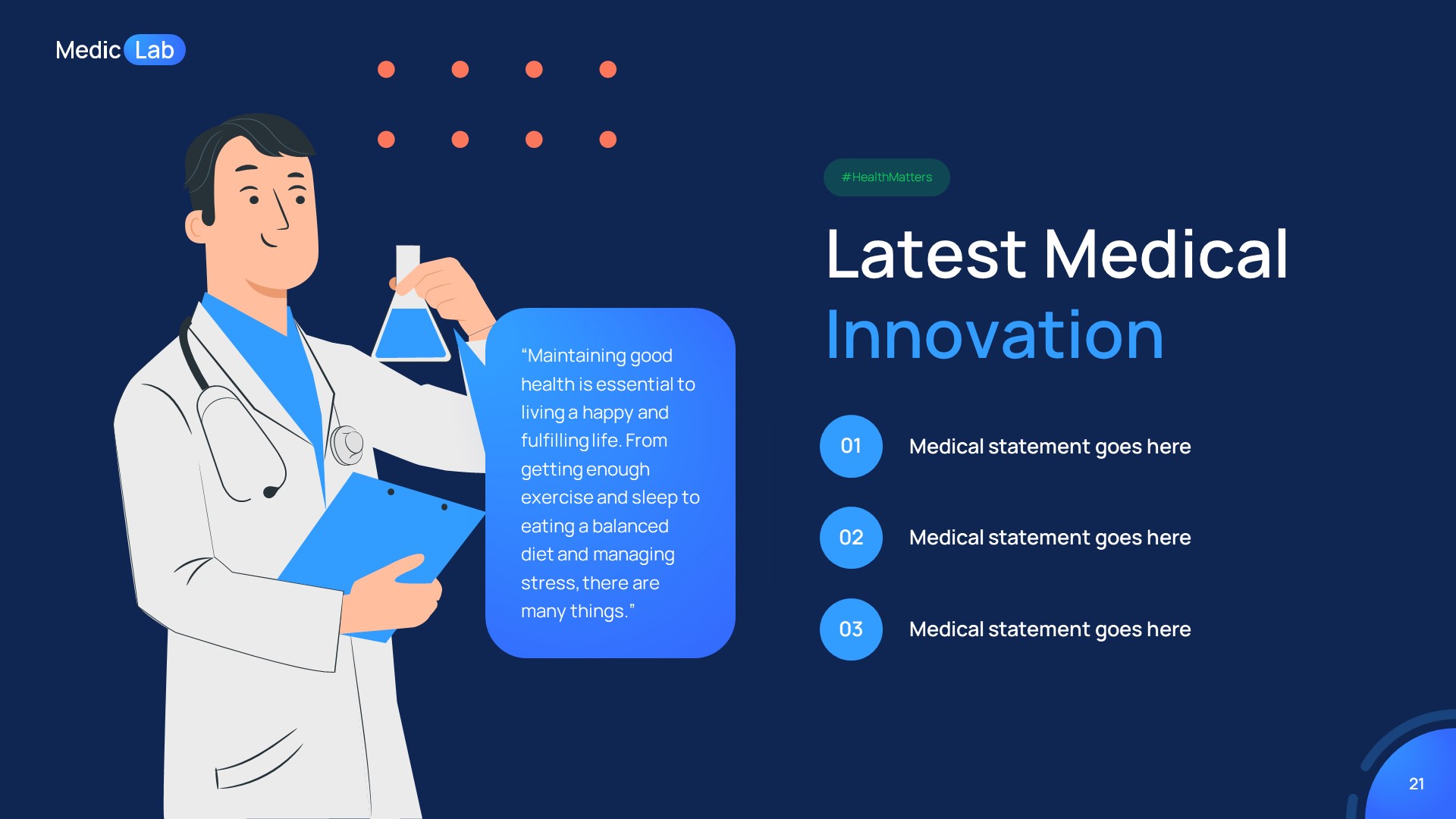 Medic Lab Medical PowerPoint Template, Presentation Templates ...